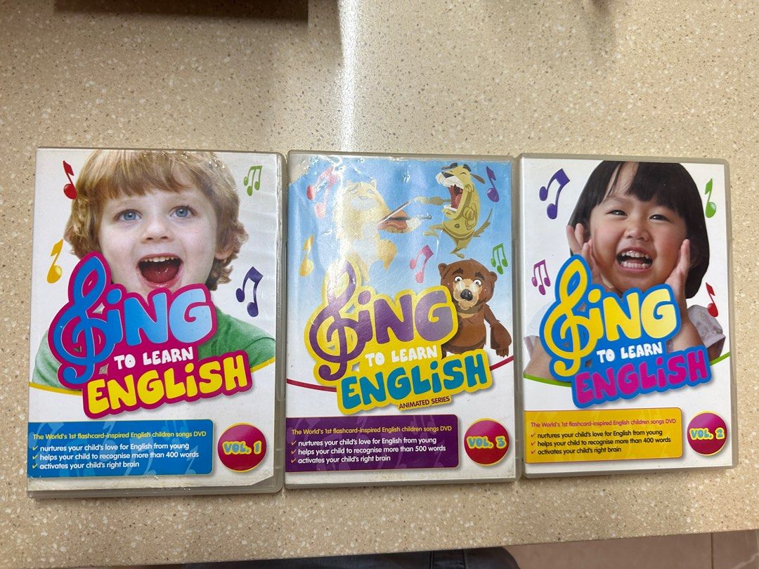 Sing to learn English (Disc 1-3), Hobbies & Toys, Music & Media, CDs ...