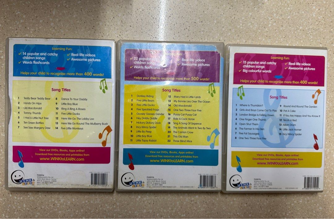 Sing to learn English (Disc 1-3), Hobbies & Toys, Music & Media, CDs ...