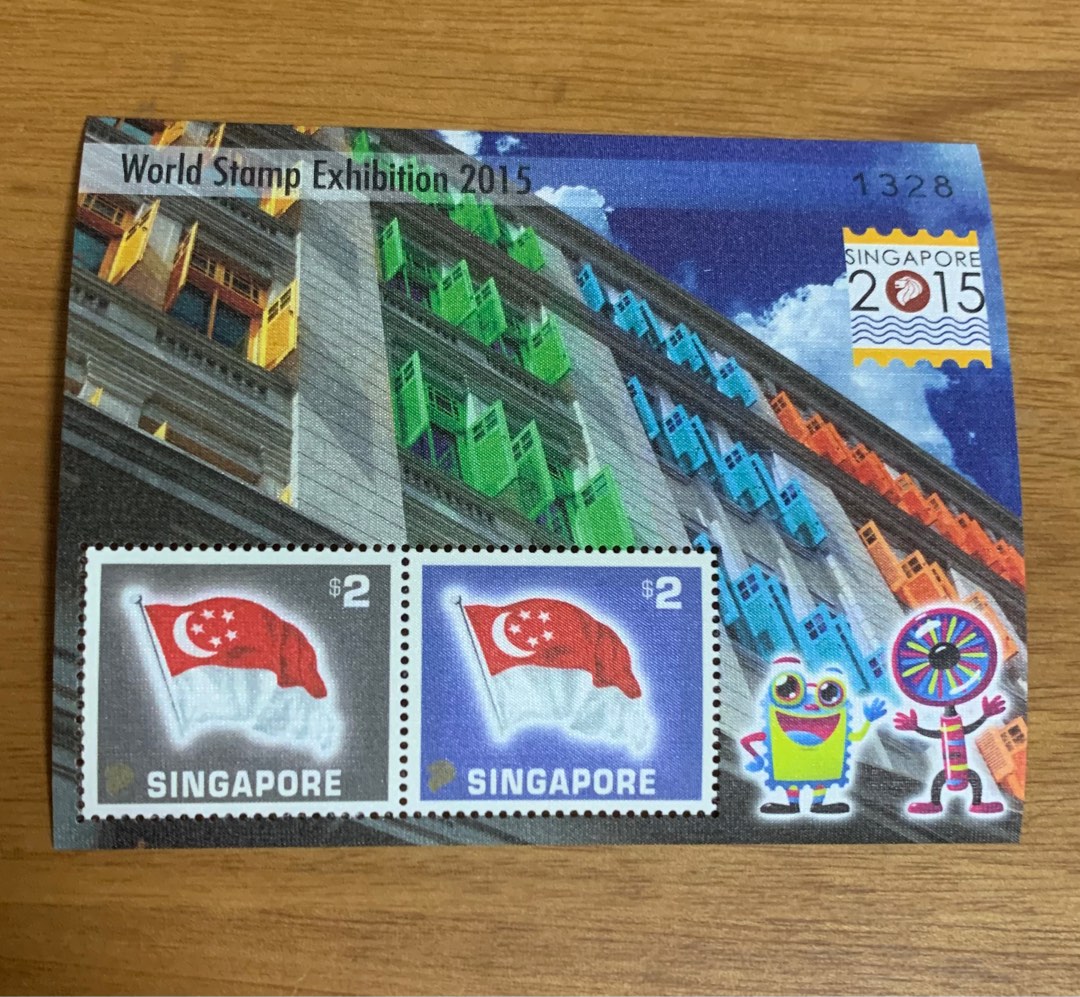 Singapore 2015 World Stamp Special SILK SURFACE collector sheet ...