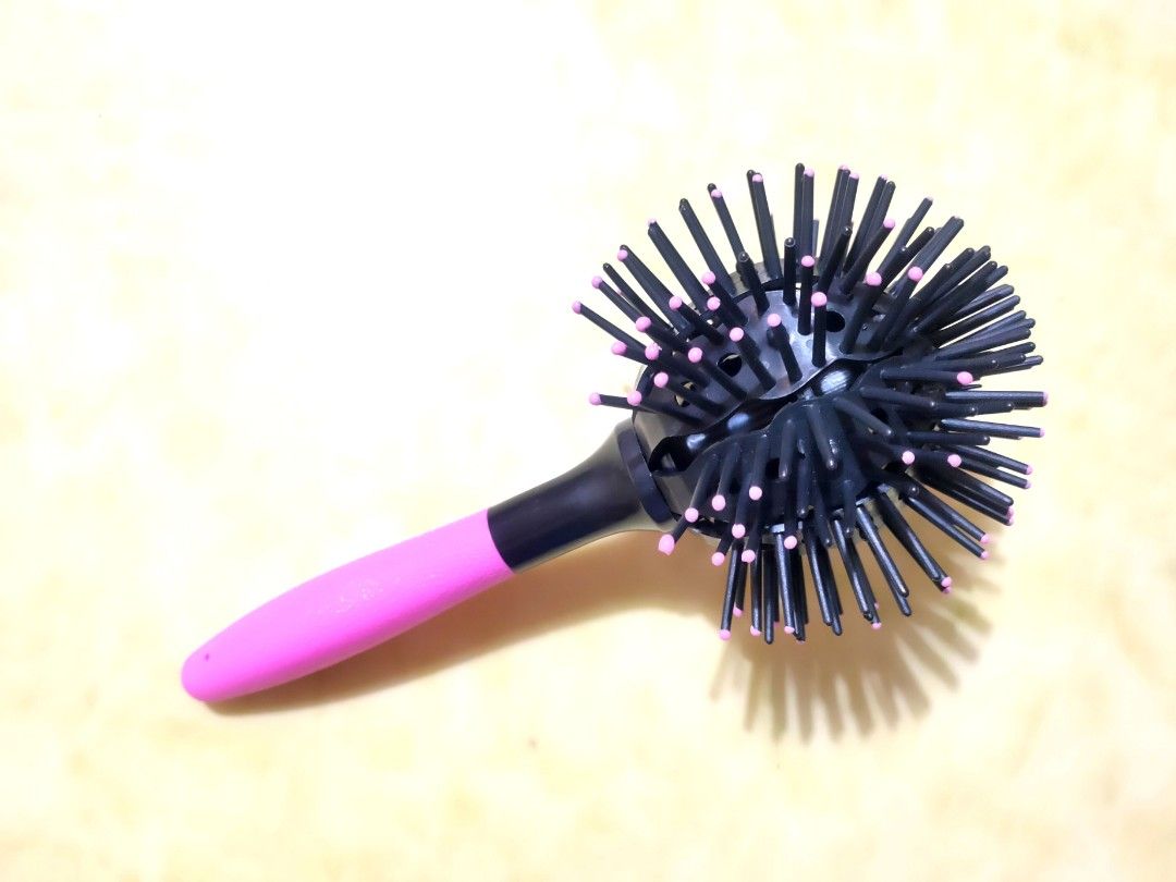 Sisir bulat 3D ball Bomb curl brush sikat rambut sisir gulung ...