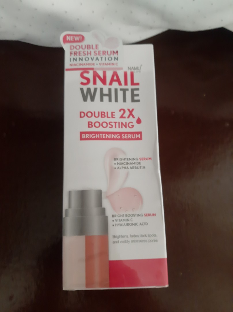 Snail White Double Boosting Brightening Serum on Carousell