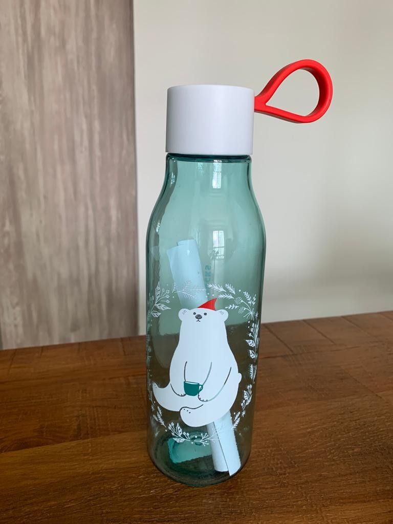 Limited Edition Starbucks Holiday Polar Bear water bottle, Furniture ...