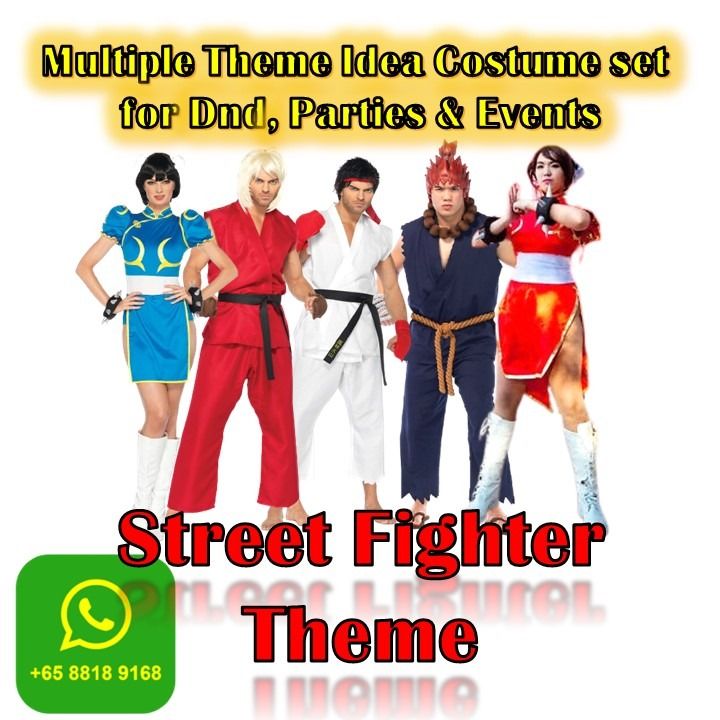 Street Fighter Costume Theme, Men's Fashion, Tops & Sets, Sets ...