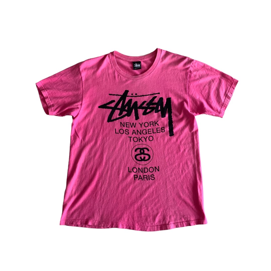Stussy World Tour Shirt, Men's Fashion, Tops & Sets, Tshirts & Polo ...