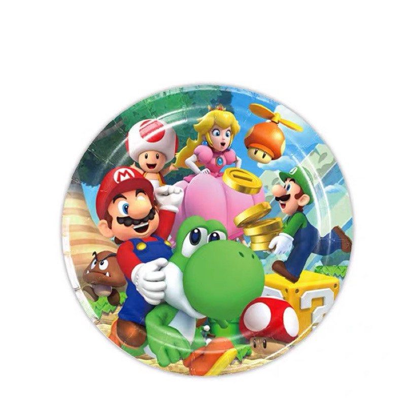Super Mario Luigi Toad Peach Happy Birthday Party Celebration Balloons ...