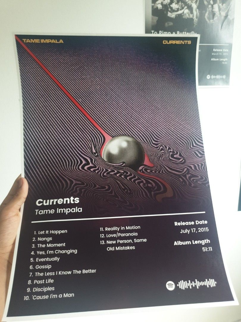 Tame Impala - Currents album cover poster A3 music, Hobbies & Toys ...
