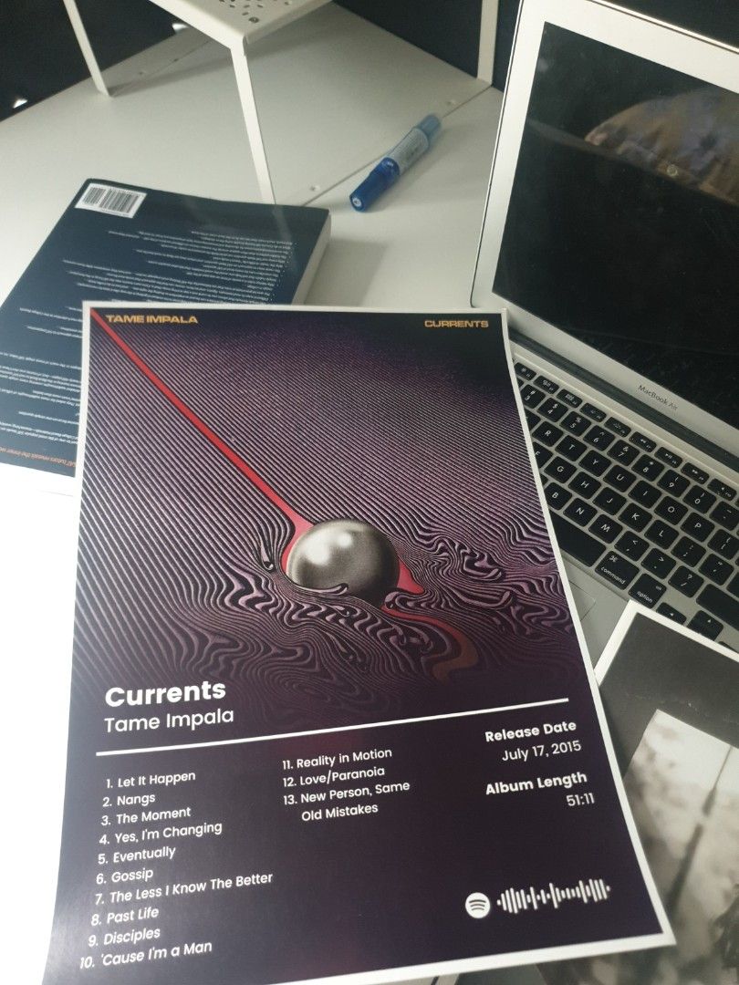Tame Impala - Currents album cover poster A3 music, Hobbies & Toys ...