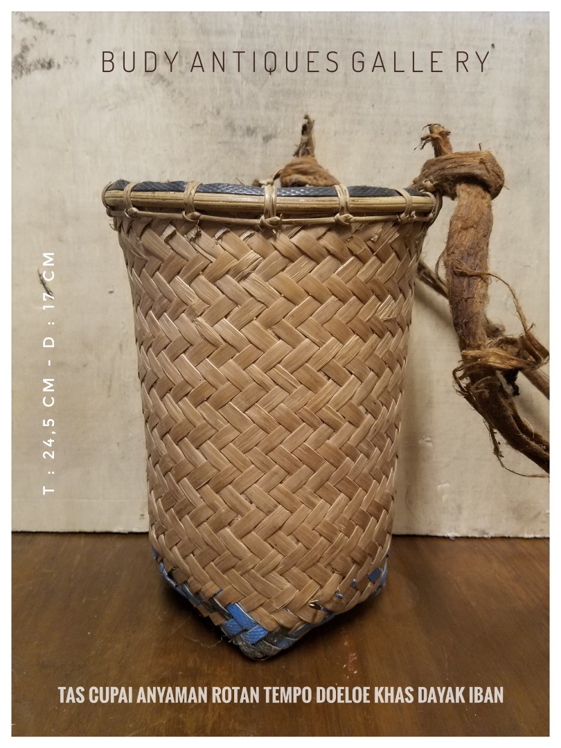 Tas Cupai Anyaman Rotan Tempo Dulu Khas Dayak Iban, Aksesoris Mobil di Carousell