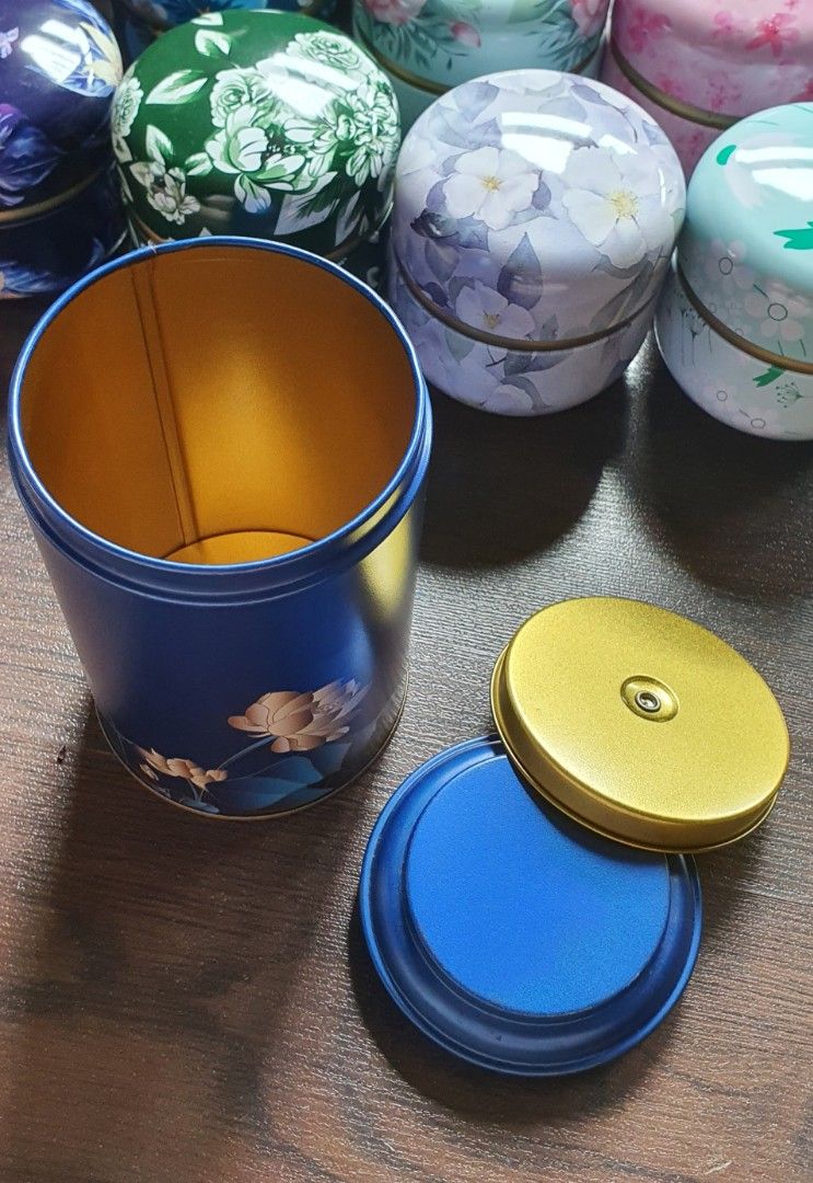 Tea Cans, Tea Tin Containers (Bundle), Furniture & Home Living ...