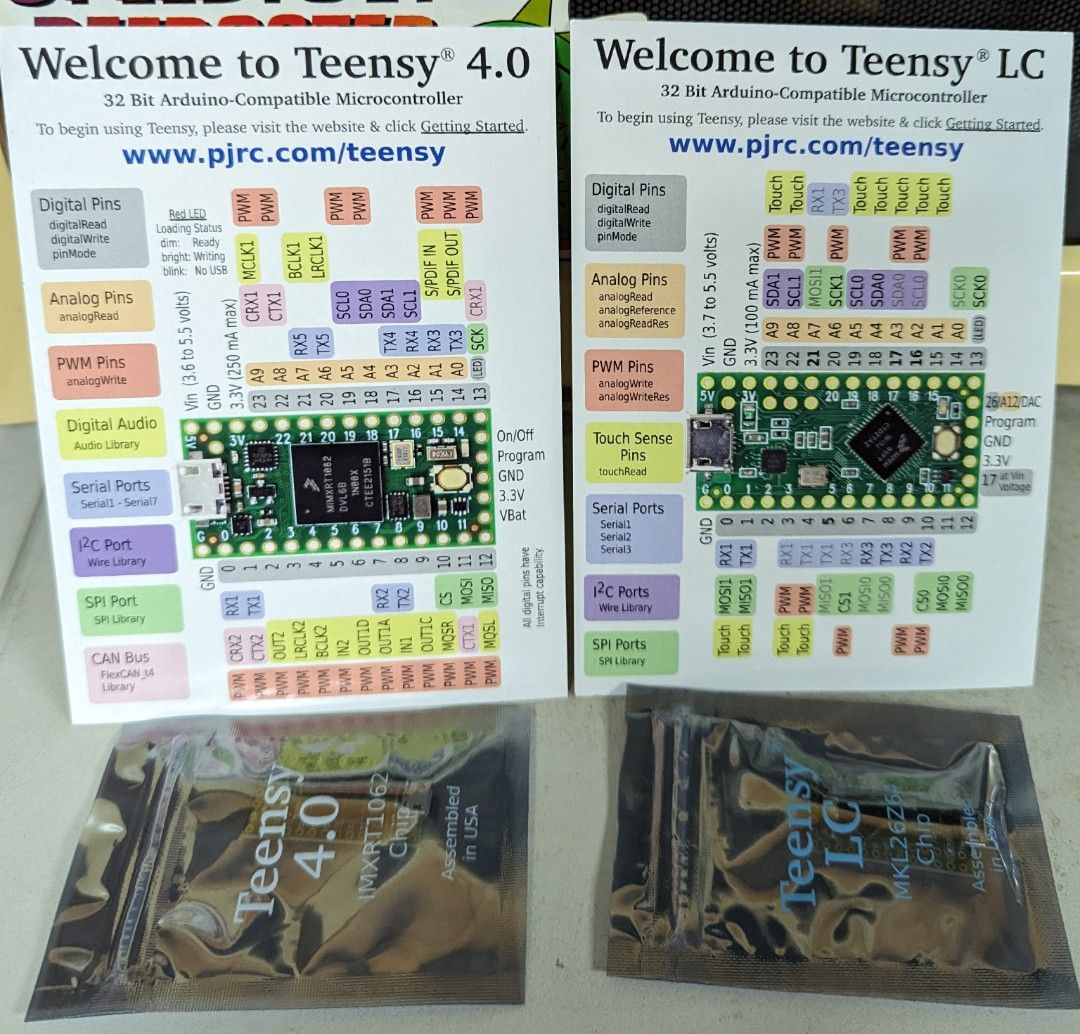 Teensy LC and Teensy 4.0 for Arduino compatible high performance prototyping, Computers & Tech ...