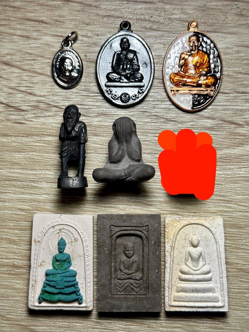 Thai amulets- 1. LP THUAD, WCH 2.RIAN LOR LP KHAO 3. RIAN LP PHAY 4 ...