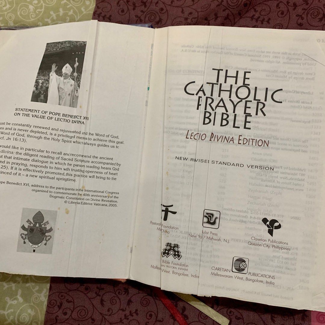 The Catholic Prayer Bible (Lectio Divina Edition), Hobbies & Toys ...