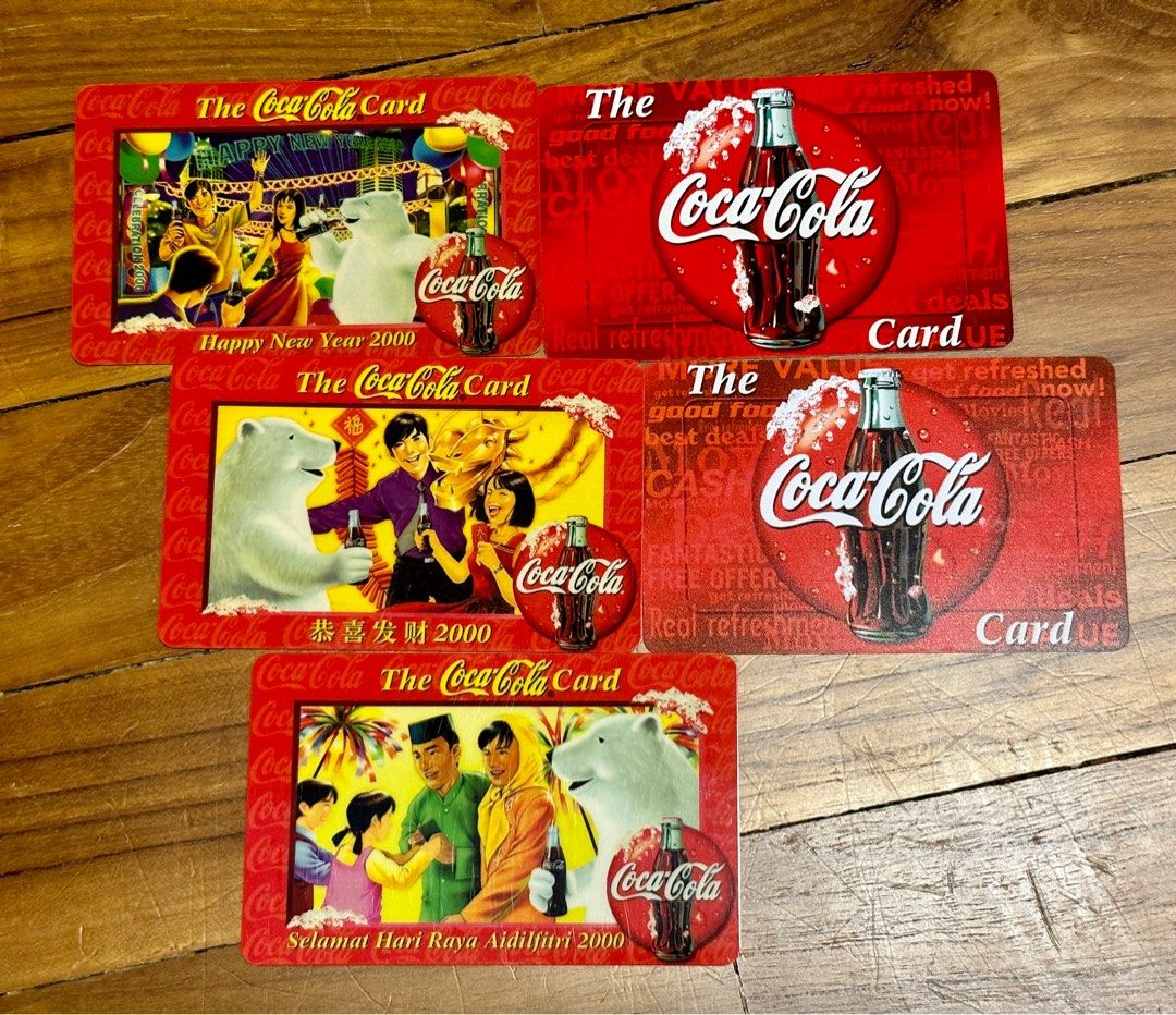 The Coca Cola Card (5 pieces) , Hobbies & Toys, Memorabilia ...