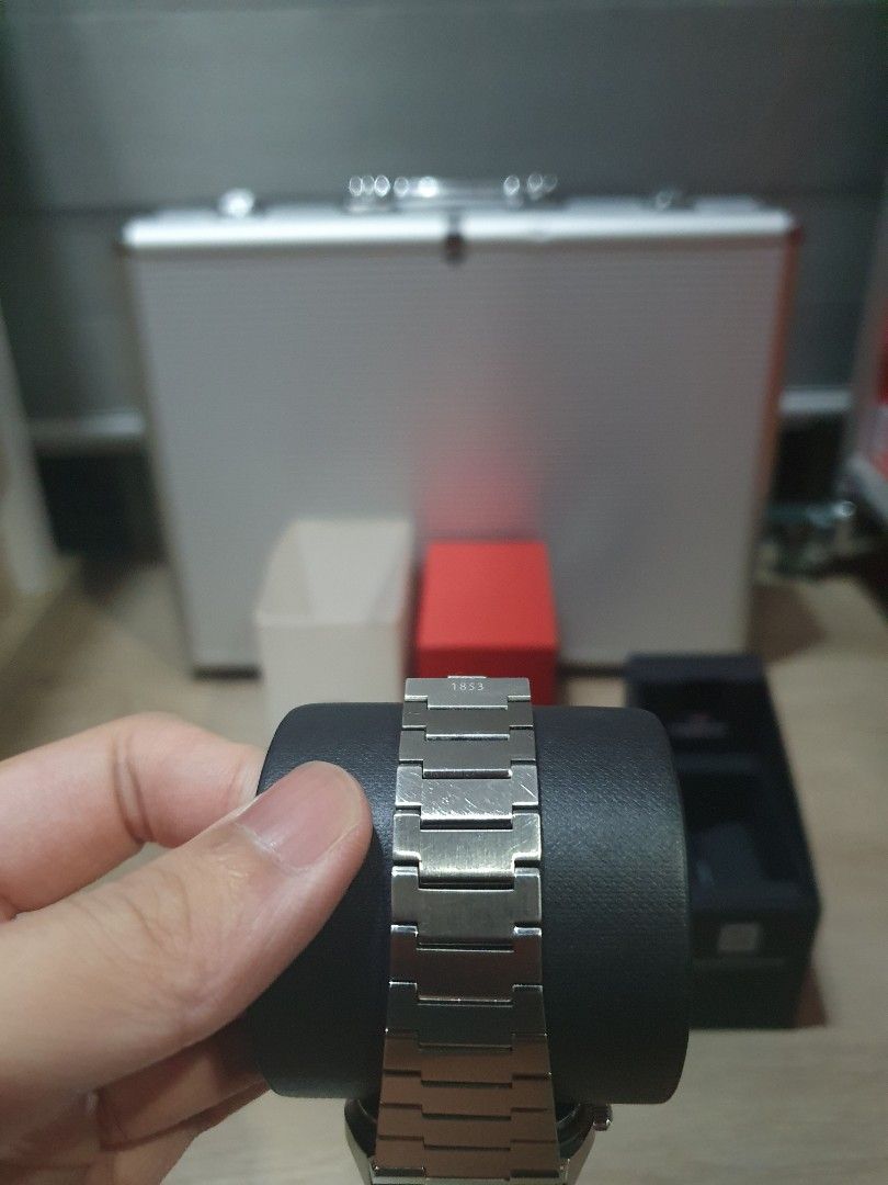 Tissot PRX 40mm Blue Waffle Dial Powermatic 80 Automatic Watch, Men's ...