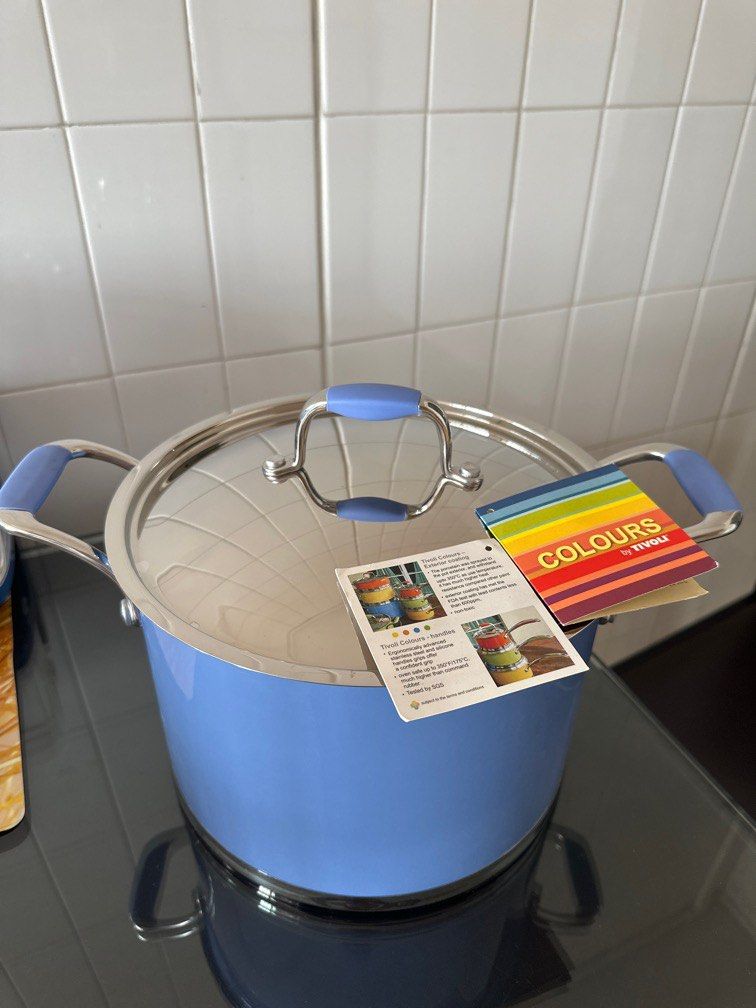 Tivoli coloured stainless steel cookware, Furniture & Home Living ...