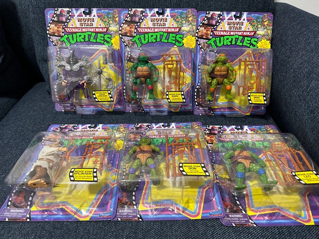 TMNT Movie Star Series Playmates - 6 retro cards (Target exclusive ...