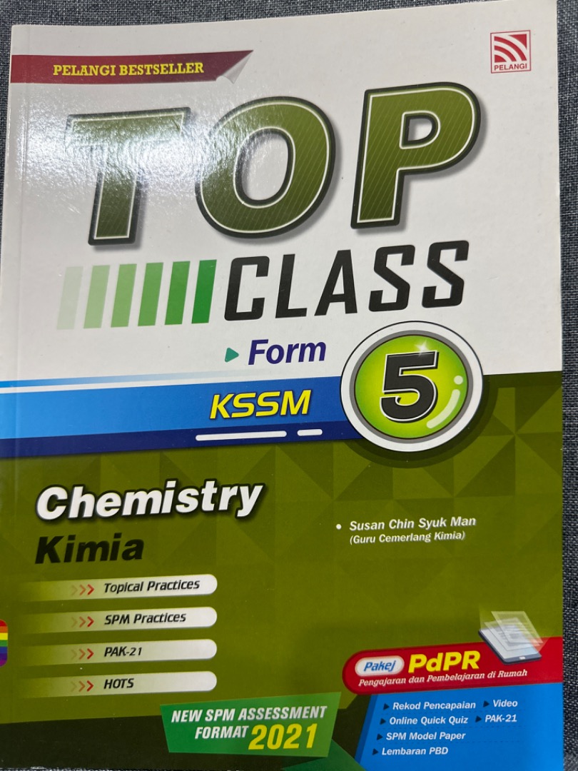 TOP CLASS KSSM FORM 5 CHEMISTRY, Hobbies & Toys, Books & Magazines ...