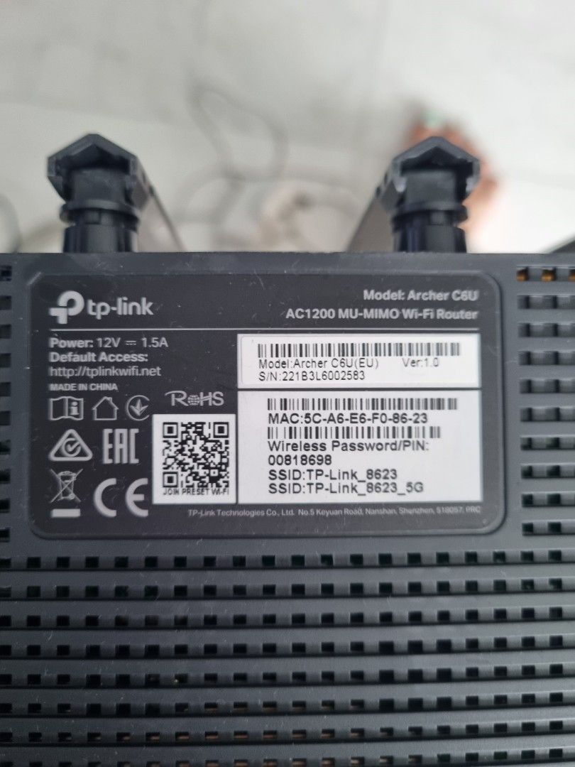 TP LINK wifi router AC1200, TV & Home Appliances, Electrical, Adaptors ...