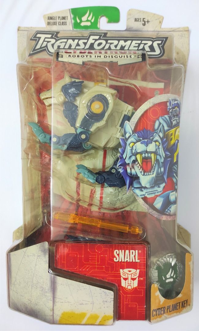 Transformers Cybertron Snarl BOC Super Rare Galaxy Force Fang Wolf ...
