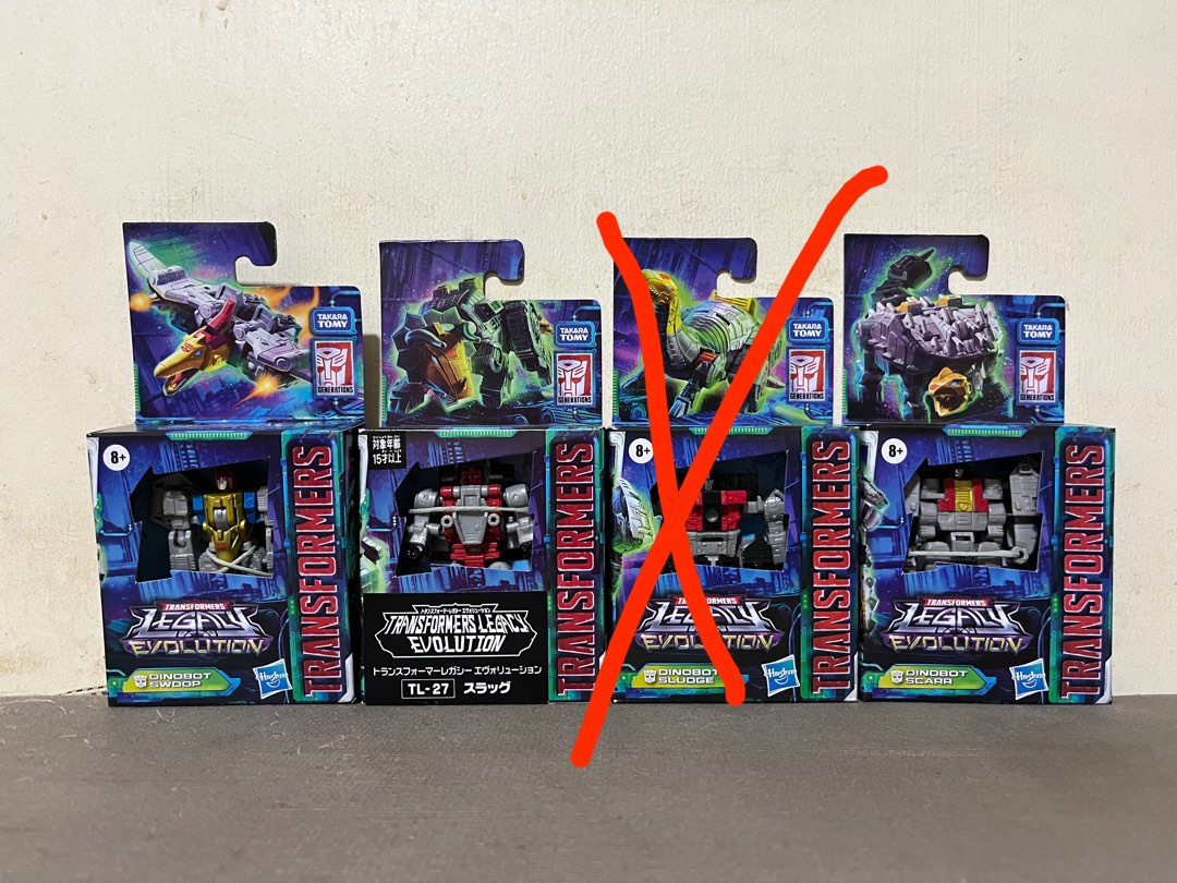 Transformers legacy core class dinobots Scarr slug swoop, Hobbies ...