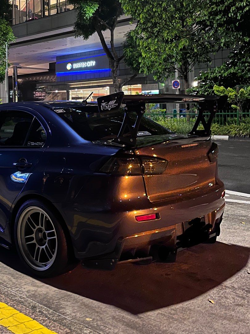 Varis CF Wing + CF Trunk/Boot Mitubishi Lancer EX/Evo 10, Car ...