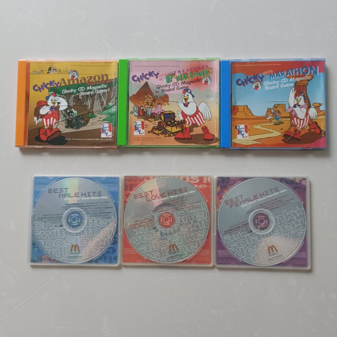 Vintage Collectibles (KFC CD Boardgames/McDonald CD/Maplestory Slurpee ...