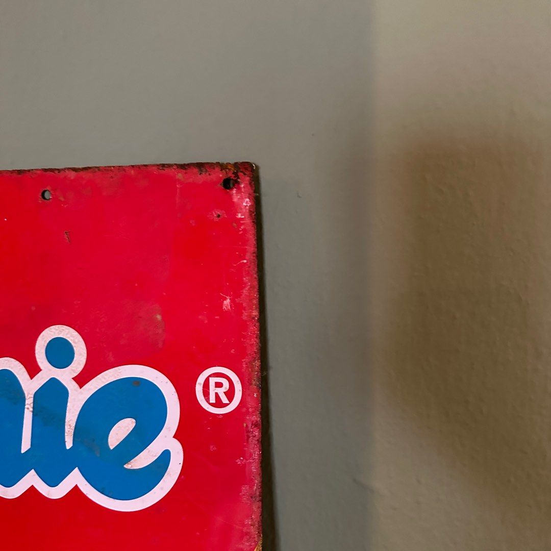 Vintage indomie enamel sign, Furniture & Home Living, Home Decor, Wall ...