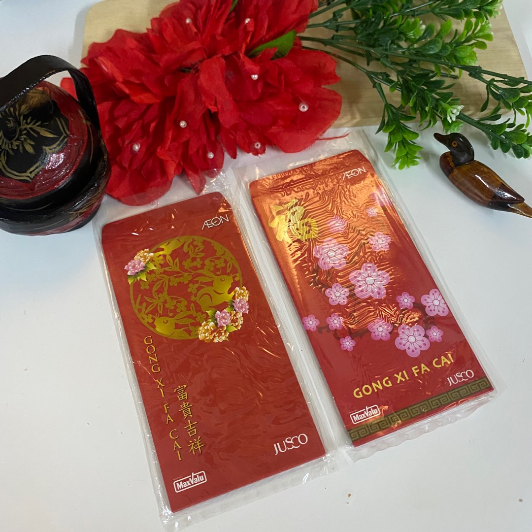Vintage Jusco Ang Pow packet_ AEON Ang Pow packet_ Maxvalu Ang Pow ...