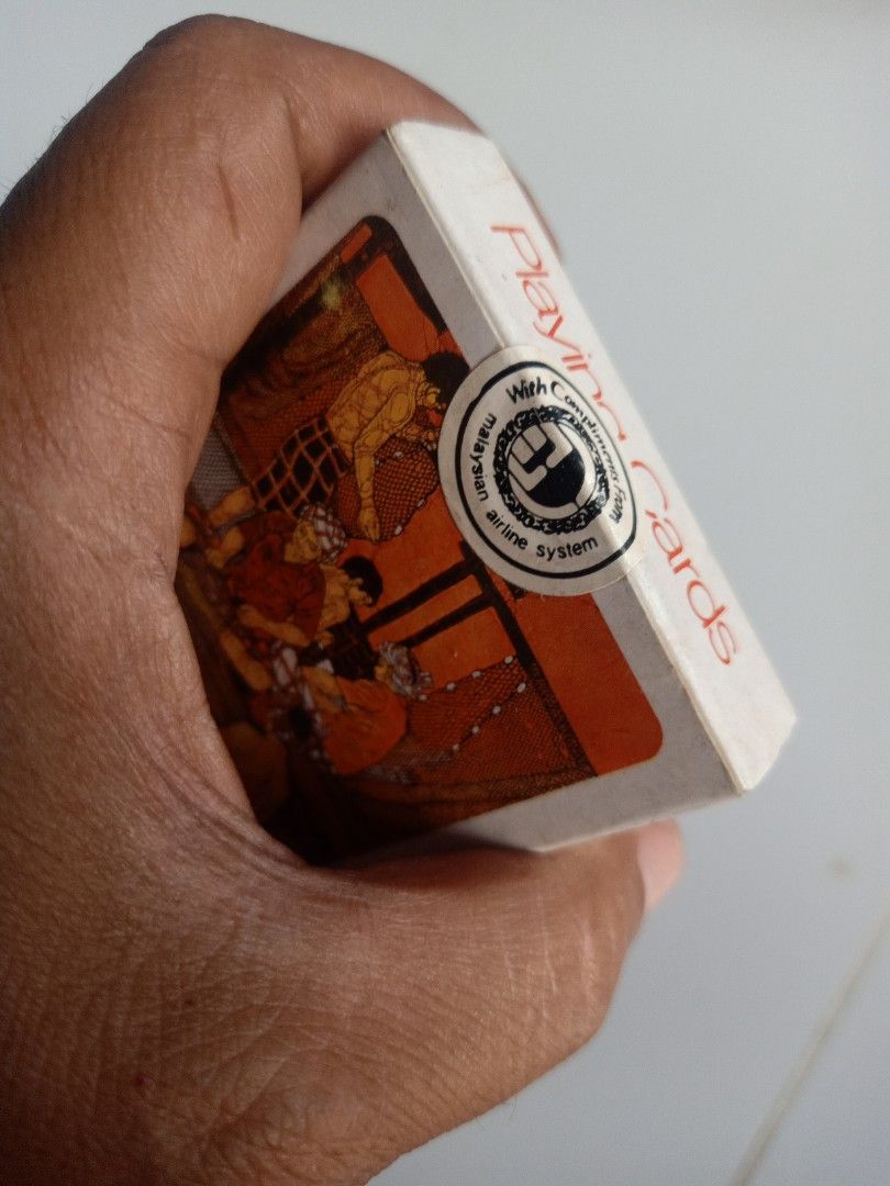 vintage mas playing cards - daun terup malaysian airlines system ...