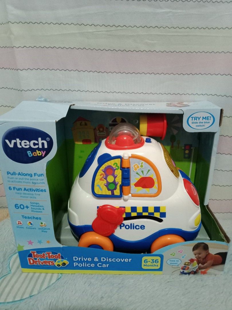 Vtech Baby Police Car, Hobbies & Toys, Toys & Games on Carousell