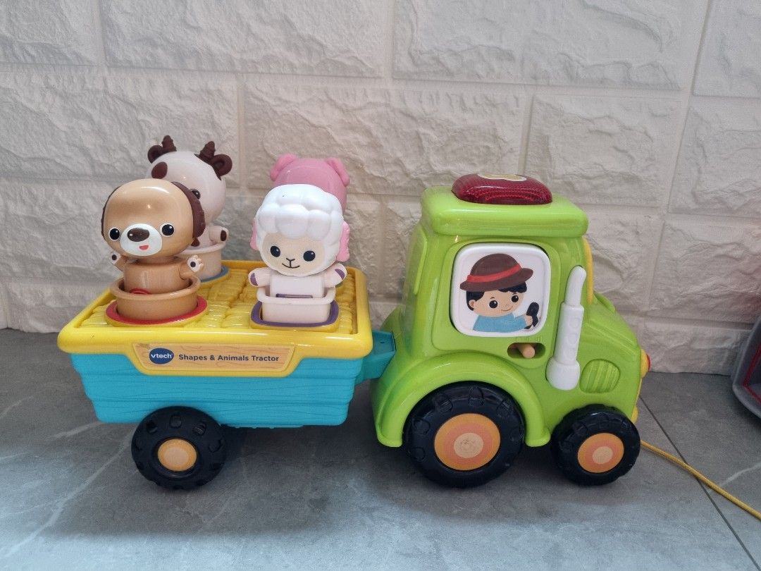 Vtech shapes and animals tractor, Babies & Kids, Infant Playtime on ...