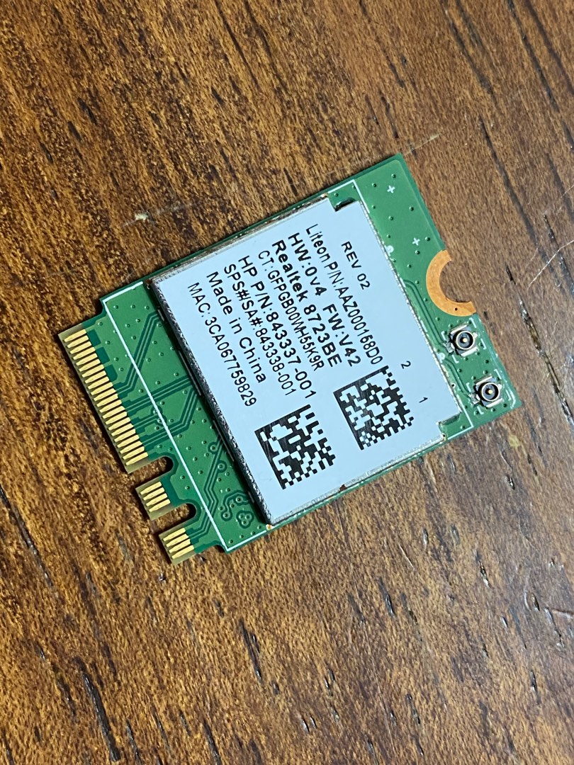 Wifi Card Realtek RTL8723BE Wifi 4 Bluetooth 4.0, Computers & Tech ...