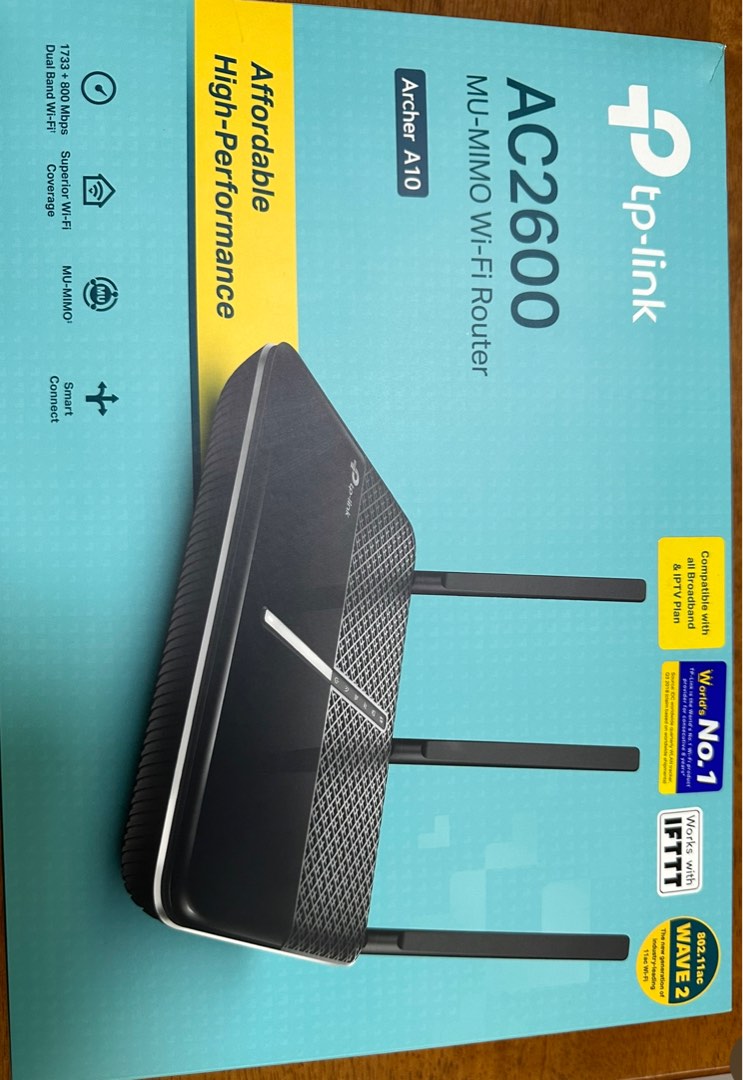 Dual Band Wifi Router tp-link AC2600 Archer A10, Computers & Tech ...