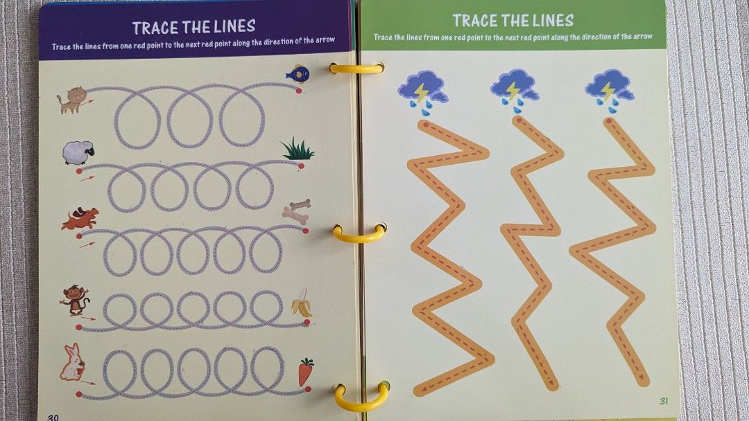 Wipe-clean trace the line activity book, Hobbies & Toys, Toys & Games ...