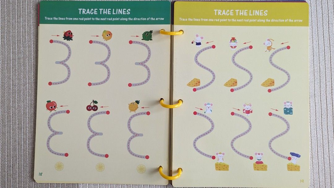 Wipe-clean trace the line activity book, Hobbies & Toys, Toys & Games ...