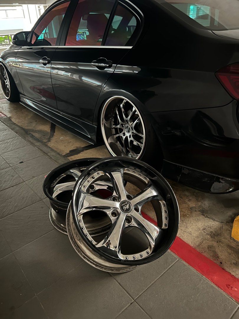 Work VSKF 18” 5x114.3 Wheels Rims triple chrome, Car Accessories, Tyres ...