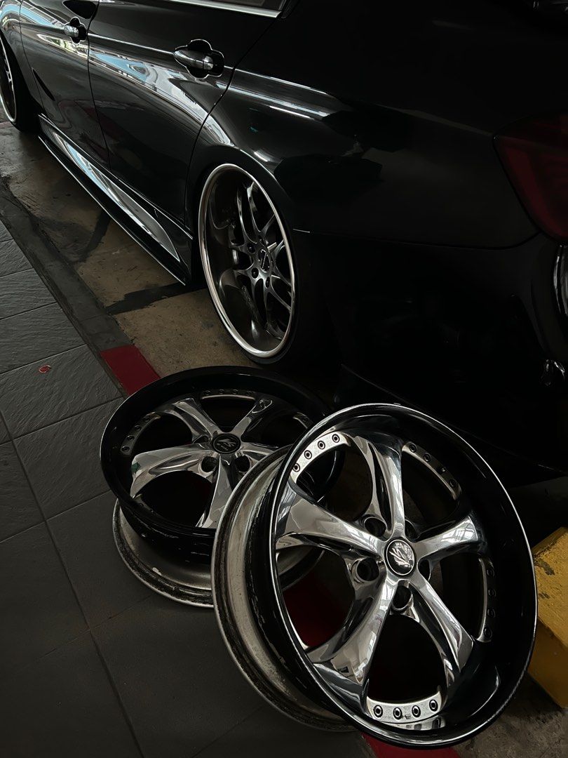 Work VSKF 18” 5x114.3 Wheels Rims triple chrome, Car Accessories, Tyres ...