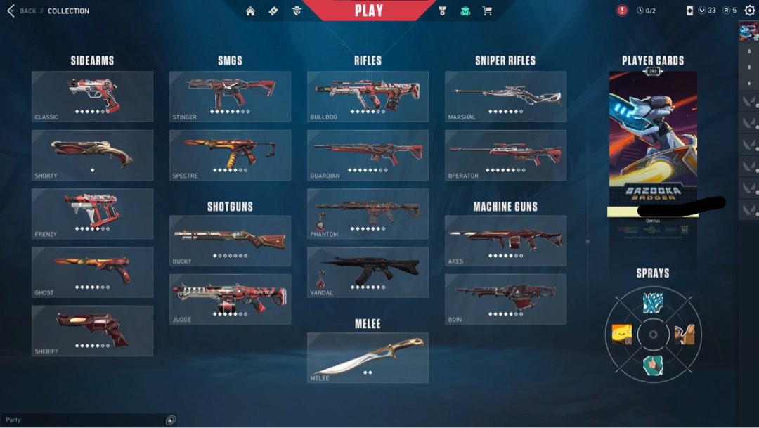 WTS Stacked Riot Gun Buddy Valorant Account, Video Gaming, Gaming ...