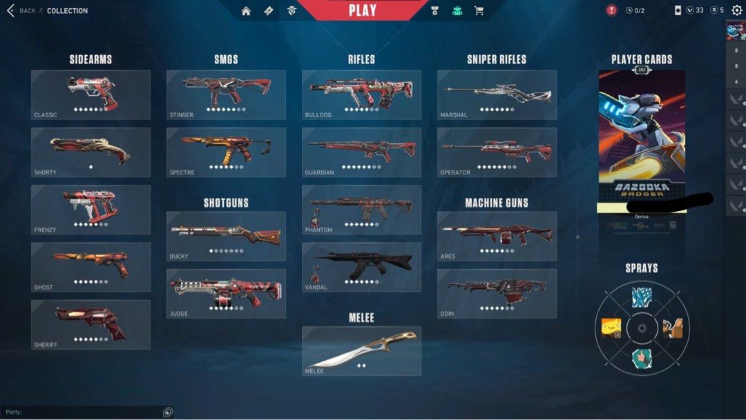 WTS Stacked Riot Gun Buddy Valorant Account, Video Gaming, Gaming ...