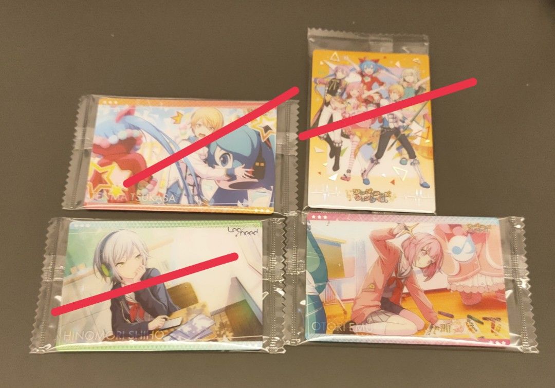 Wtt/wts Project sekai wafer cards prsk pjsekai, Hobbies & Toys ...