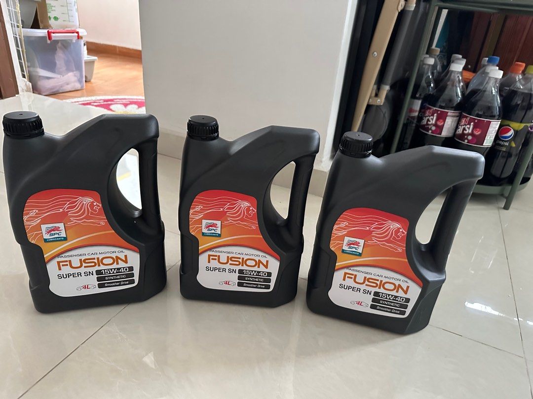 15w40 SPC Synthetic engine oil, Car Accessories, Accessories on Carousell