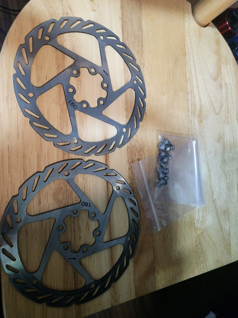 160mm rotor with bolts, Sports Equipment, Bicycles & Parts, Parts ...