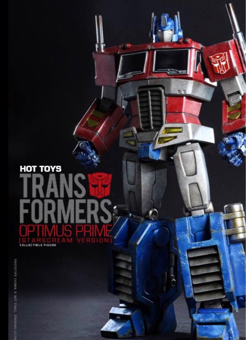 1/6 Hot toys Transformers Optimus prime star scream version, Hobbies ...