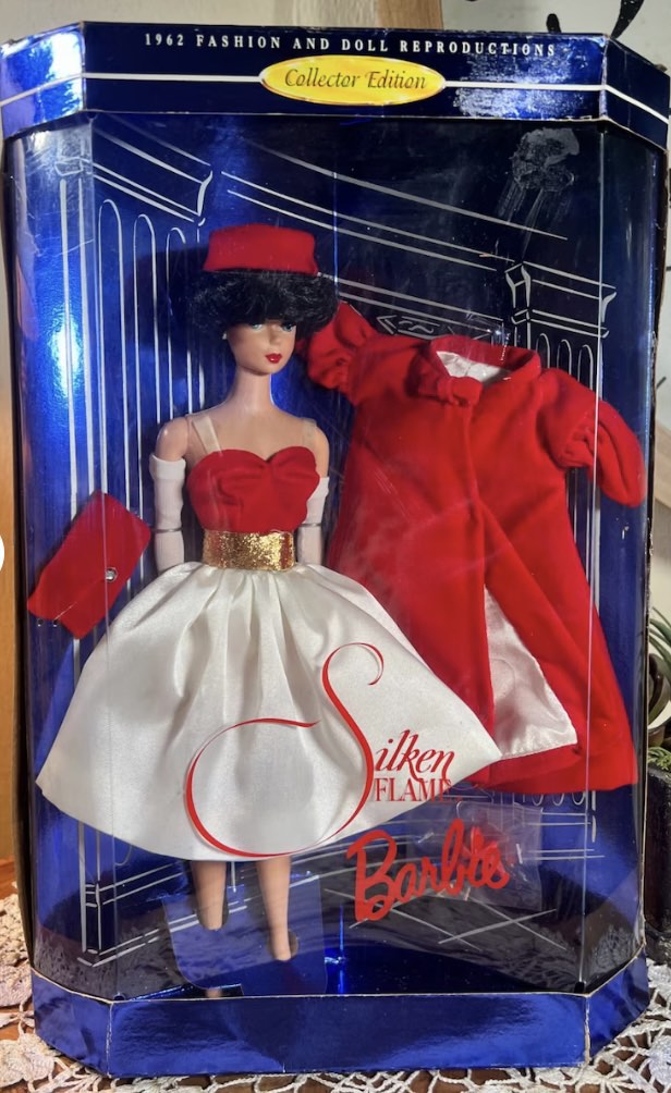 1997 Mattel Silken Flame Barbie~1962 Fashion Reproduction on Carousell