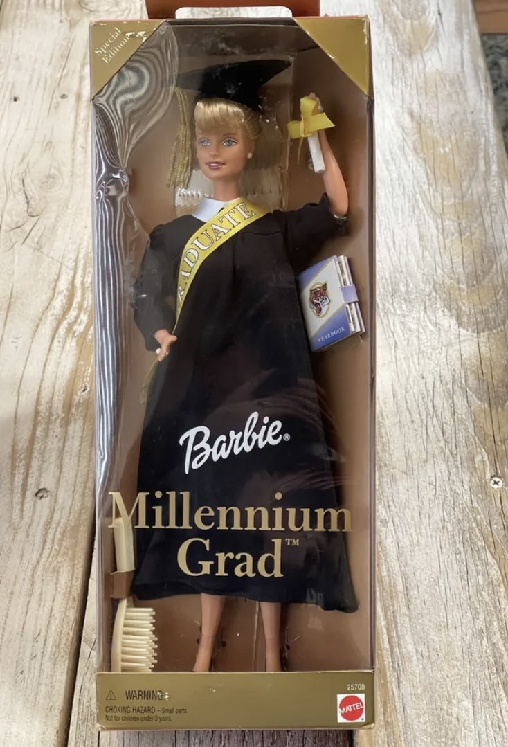 2000 Millennium Grad Barbie by Mattel Special Edition on Carousell