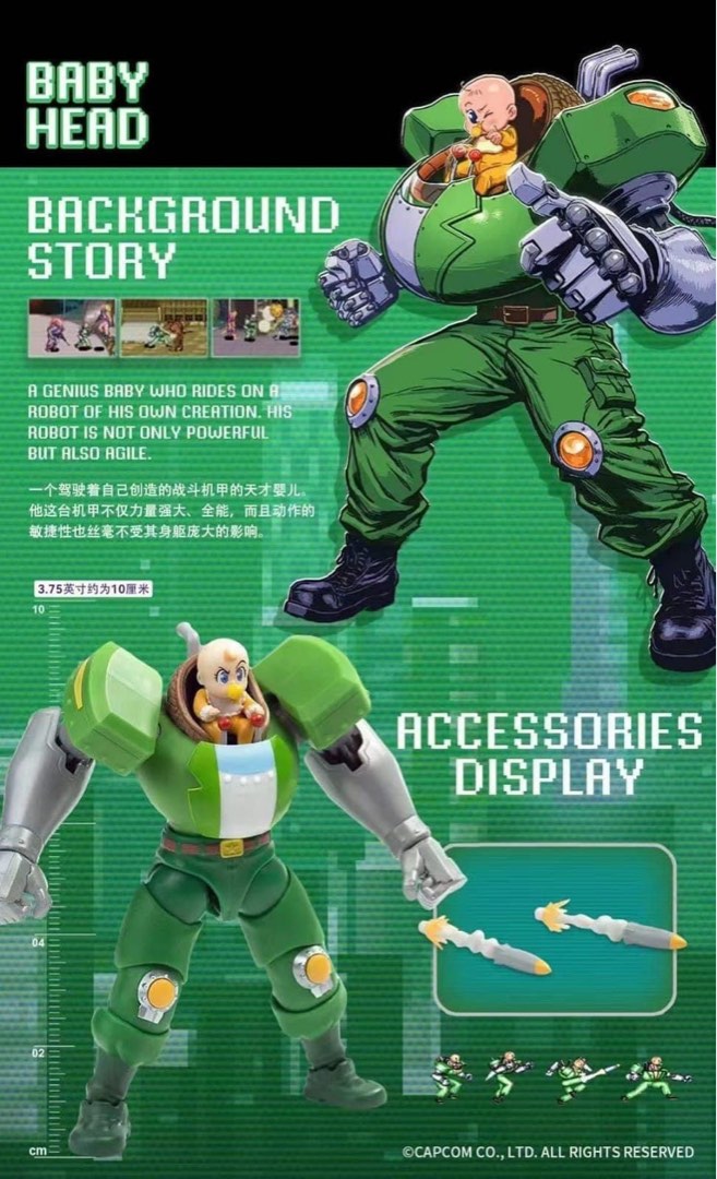 【予約2023年9月】[52TOYS][3.75-INCH可動] CAPTAIN COMMANDO - BABY HEAD 全款$215 訂金 ...