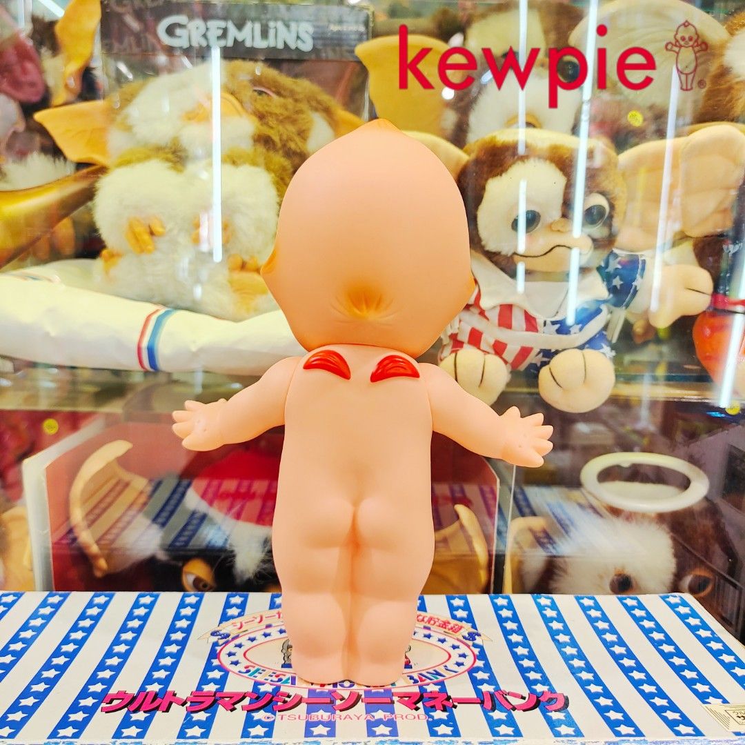 20cm 古董 昭和 復古 Kewpie Q比 QP 丘比 紅翅膀 軟膠 娃娃 公仔 玩具, 興趣及遊戲, 玩具與遊戲在旋轉拍賣