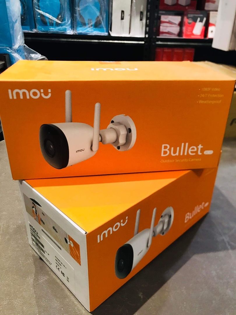IMOU Bullet 2C-D 1080P FHD Outdoor WiFi Security Camera Home ...
