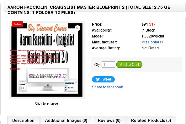 Aaron Facciolini Craigslist Master Blueprint 2 (Total size: 2.75 GB ...