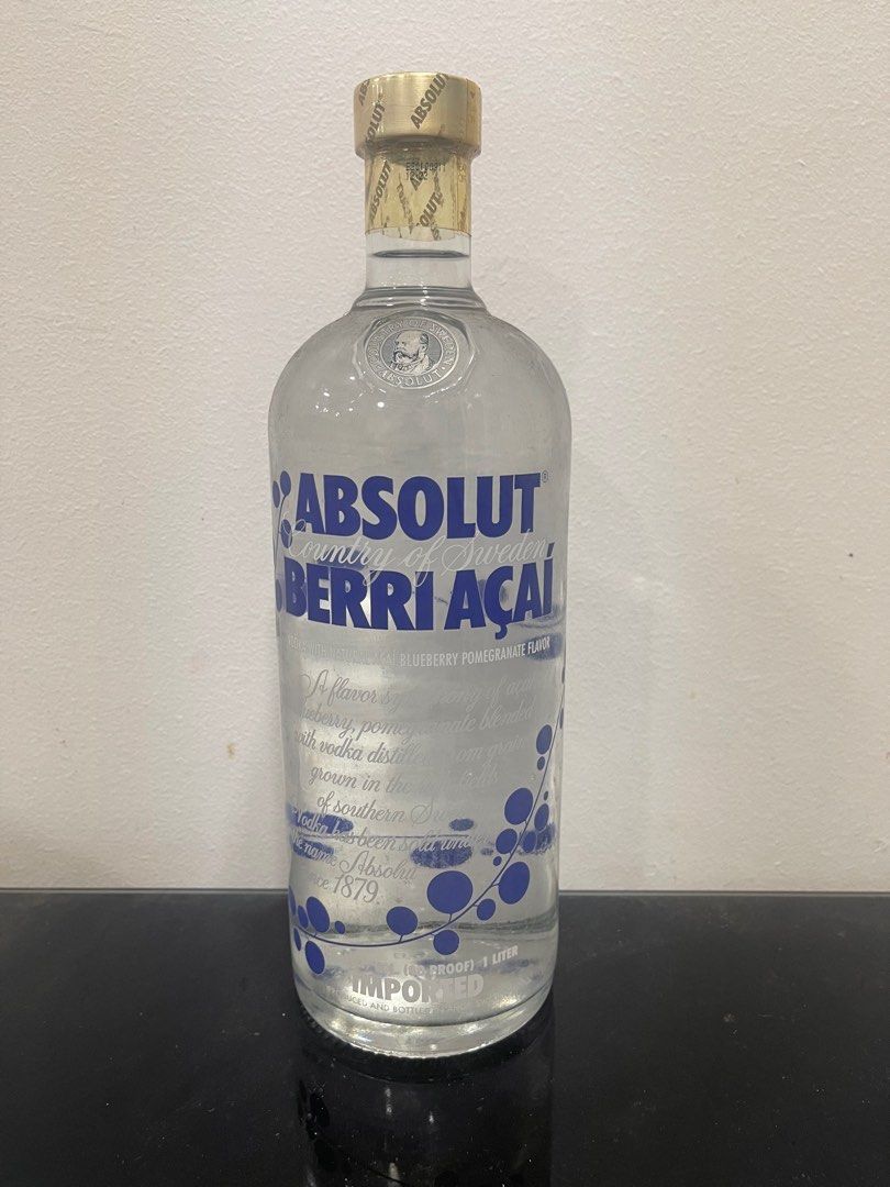 Absolut Vodka Berri Acai 1L, Food & Drinks, Alcoholic Beverages on ...